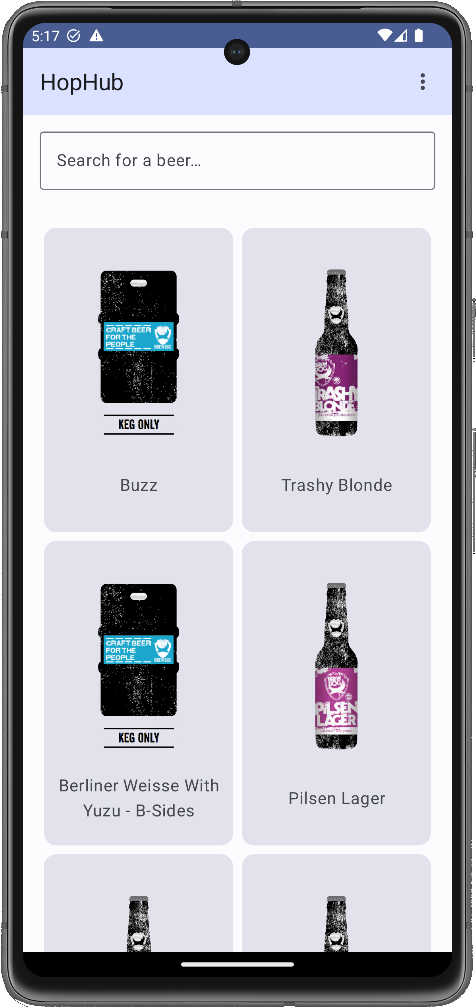 GitHub - LethalMaus/HopHub: An example Android project using Jetpack Compose communicating with ...