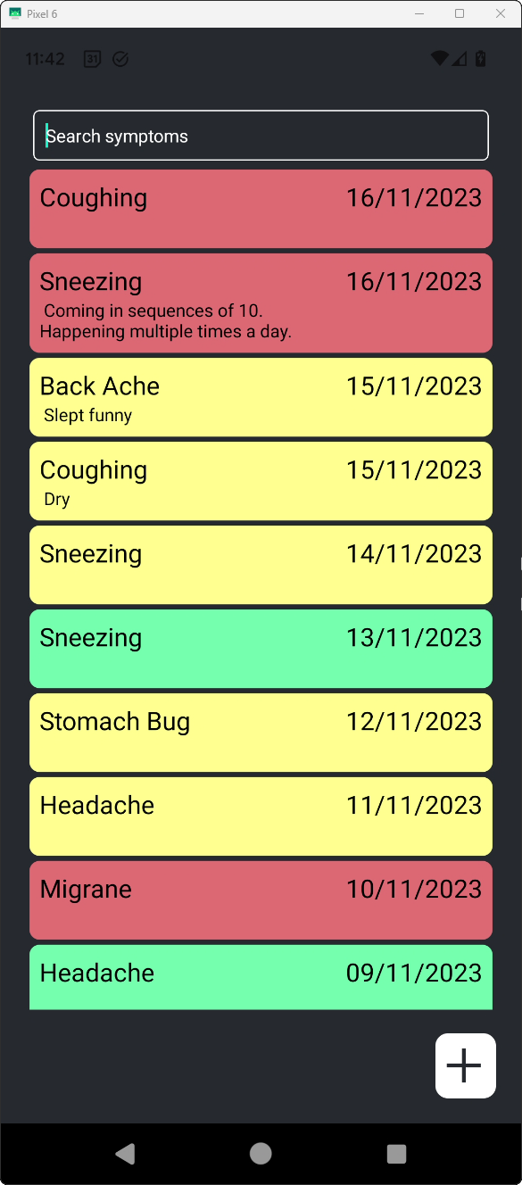 GitHub - LethalMaus/SymptomSage: An example Expo React Native app written in TypeScript to track ...